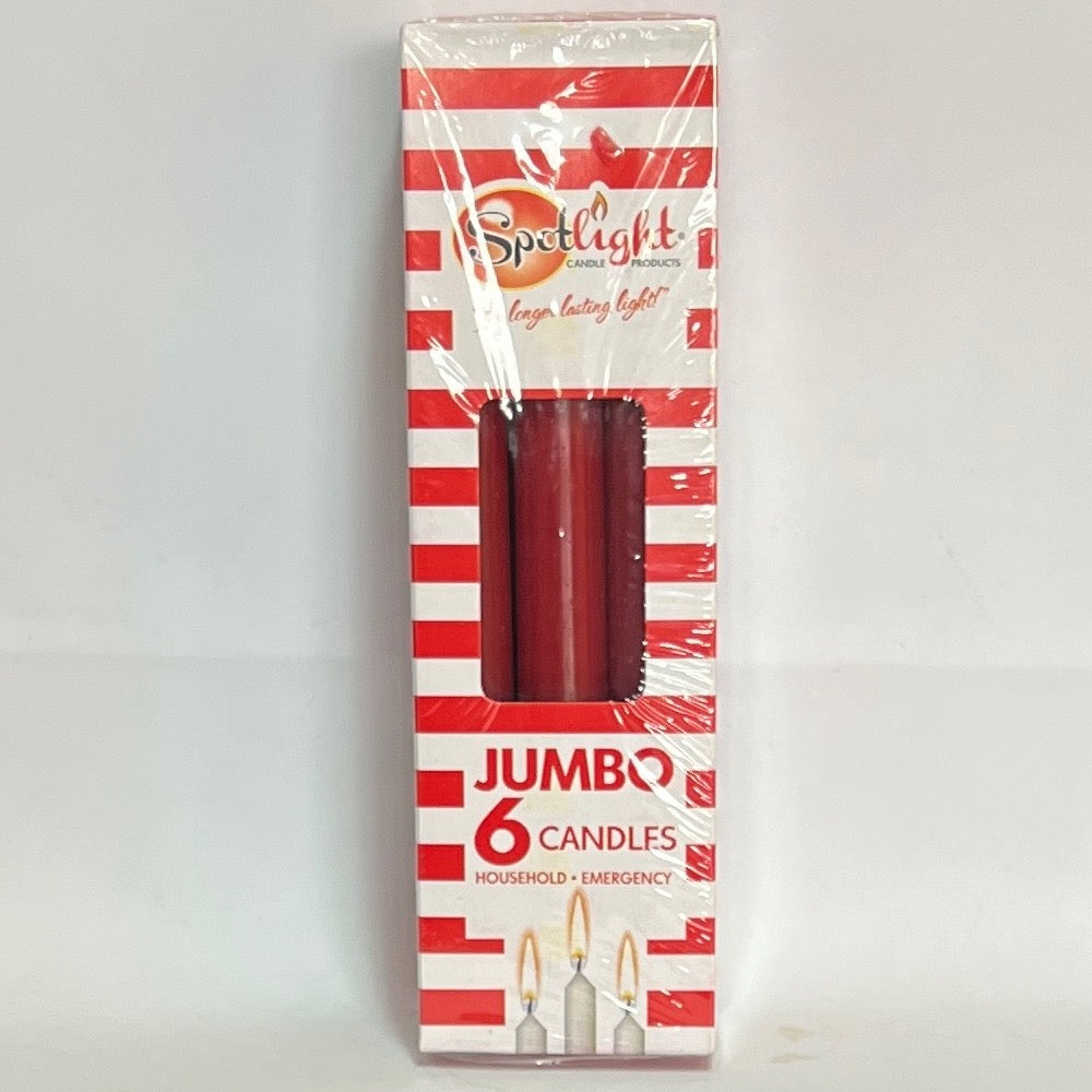 Red 10" Jumbo pack – spotlightcandles